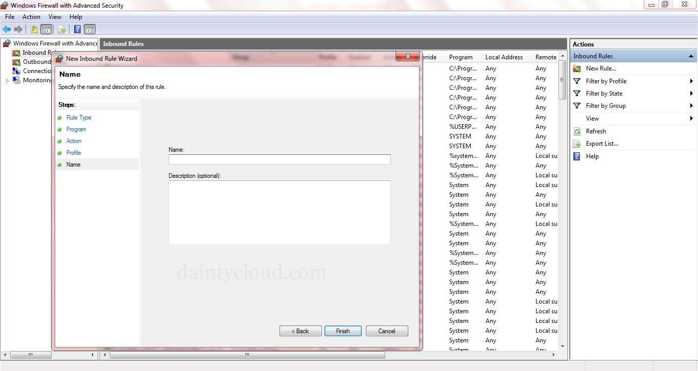 How to allow an app to bypass Firewall Windows VPS - Dainty Cloud